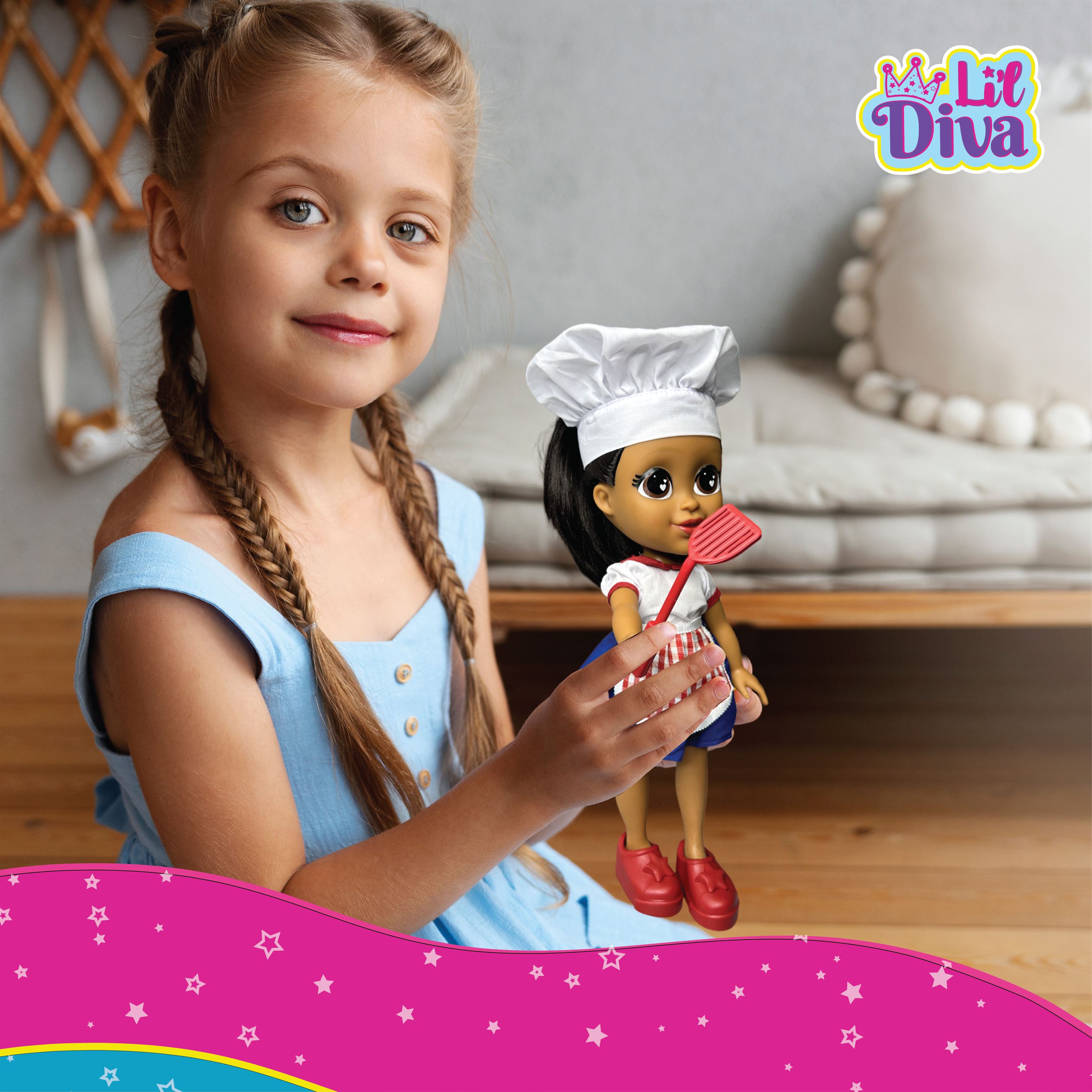Li'l Diva Chef-Gabby, 13 Inch Doll